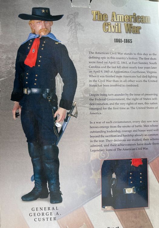 Vintage Figur The American Civil War General George A Custer | Kaufen auf Ricardo
