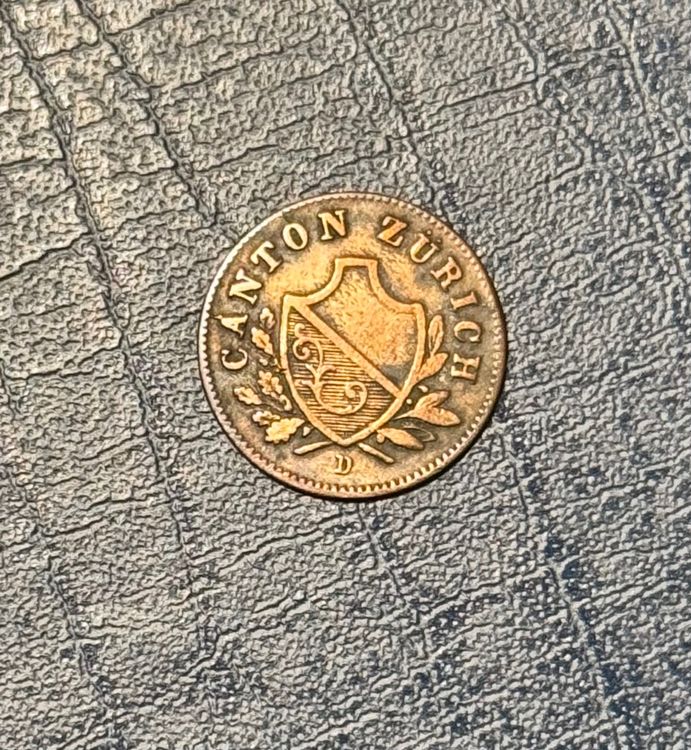 Kantonsmünze Zürich 1 Rappen 1845 s.s. (Gebraucht) in Ebikon für CHF 8 – mit Lieferung auf ...
