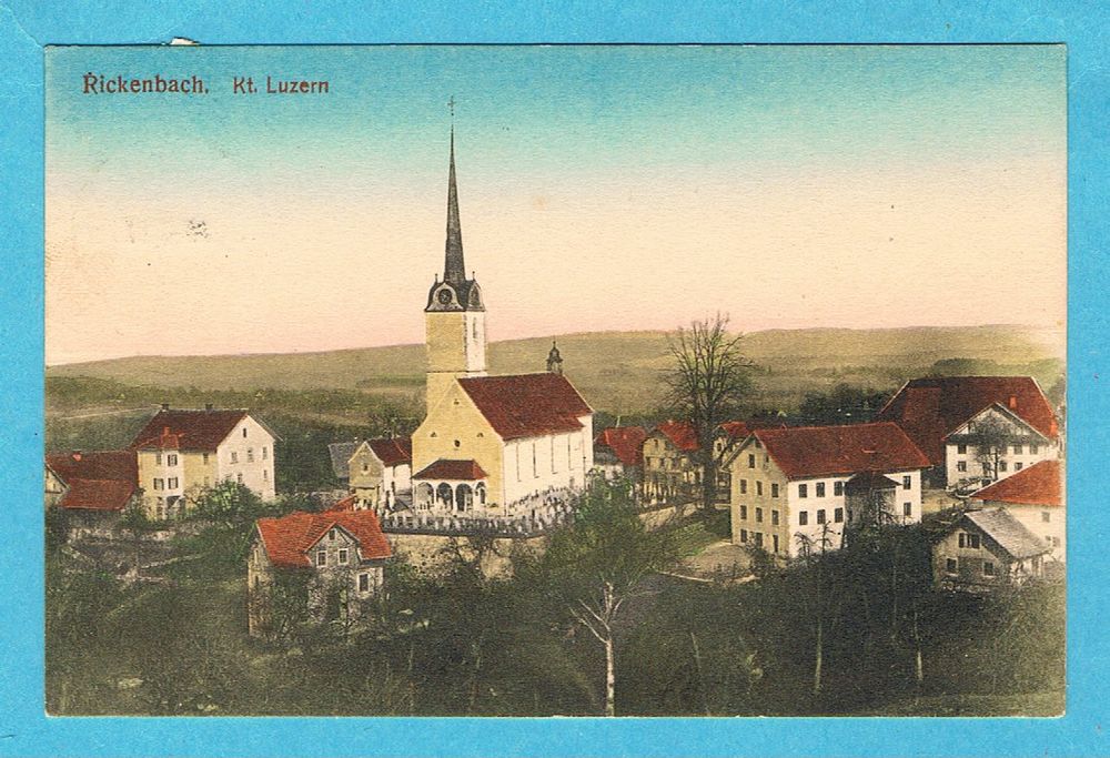 Rickenbach Kt.Luzern Farbige AK von 1917 ! (Gebraucht) in Seedorf für CHF 6 – mit Lieferung auf ...