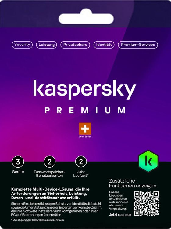 Kaspersky PREMIUM 3PC - 2Jahre NEU (Neu (gemäss Beschreibung)) in ...