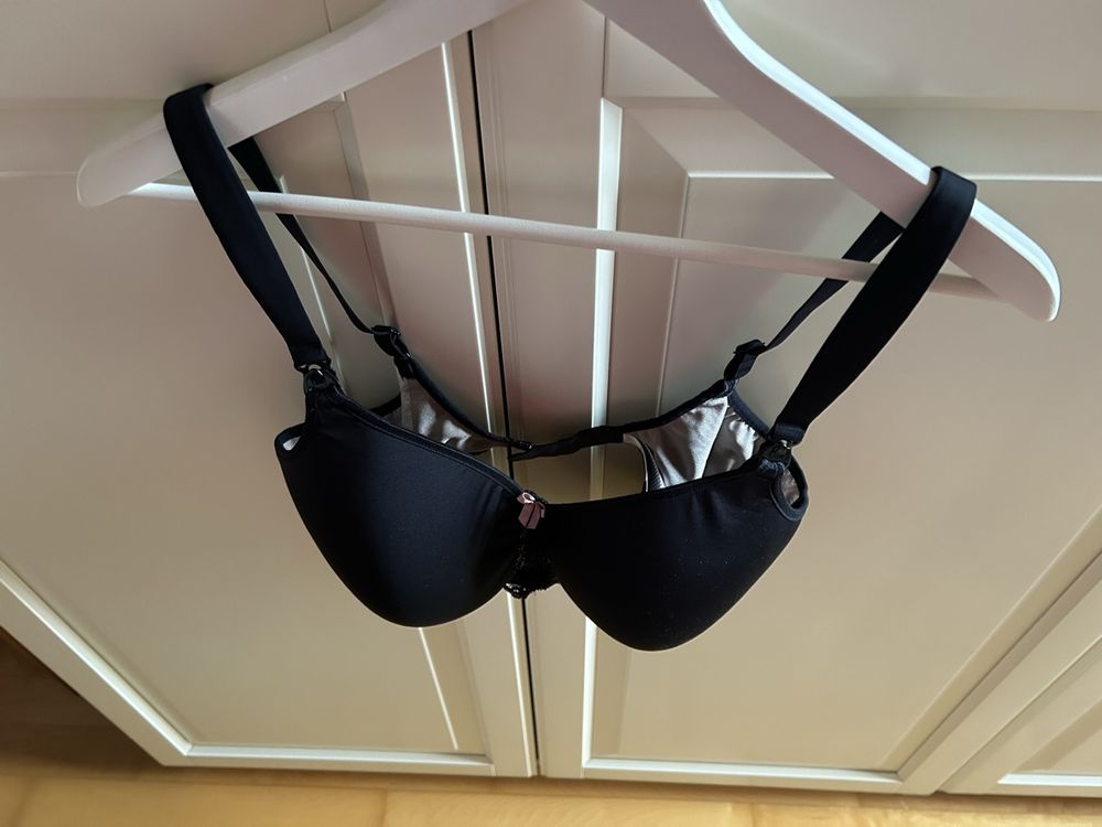 Mit Spitze: Still-BH ANITA, black, 80/Cup D (Neu (gemäss Beschreibung ...