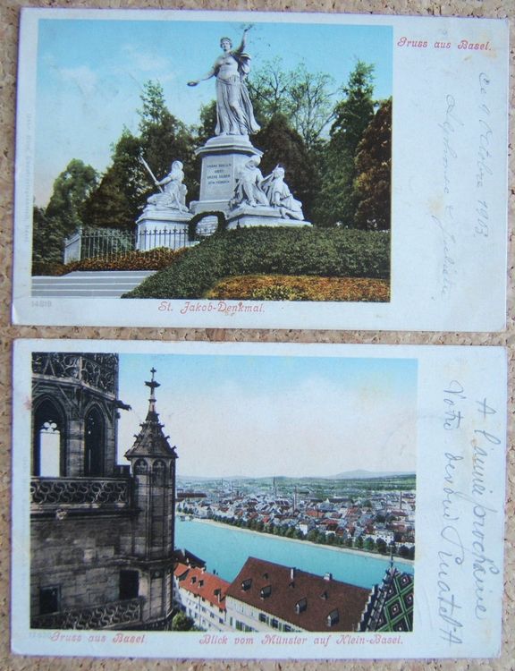 2 AK GRUSS AUS BASEL 1903 | Kaufen auf Ricardo