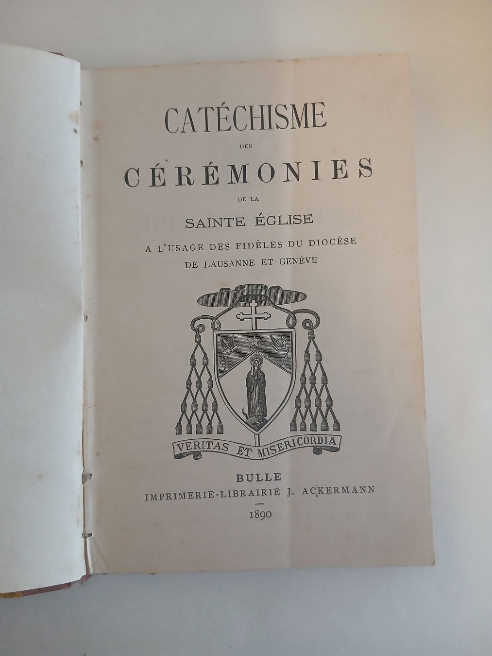 Catéchisme 1890! Rare livre ancien de Lausanne et Genève! (D'occasion ...