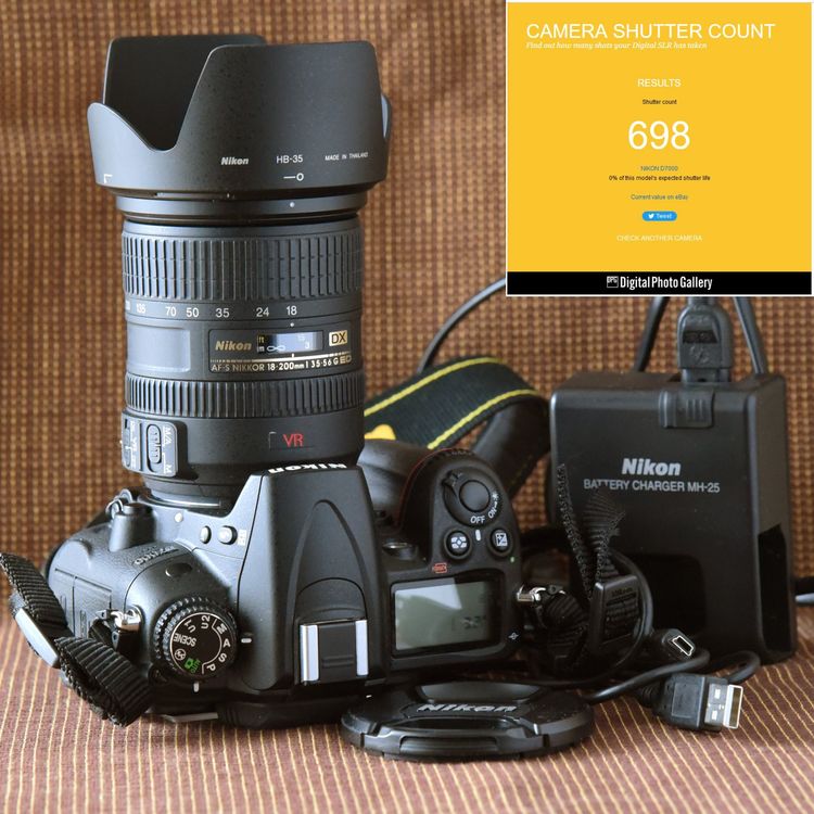 Neuwertig Nikon D7000, AF-S Nikkor 18-200mm VR, Fotorucksack (Gebraucht ...