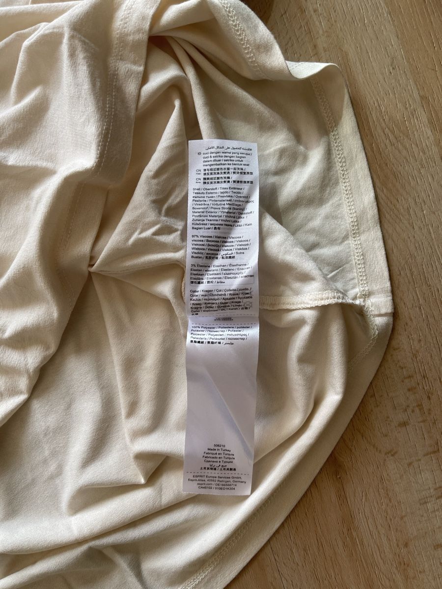 Chemisier crème Esprit L avec noeud, neuf (Neuf (Voir description)) à ...