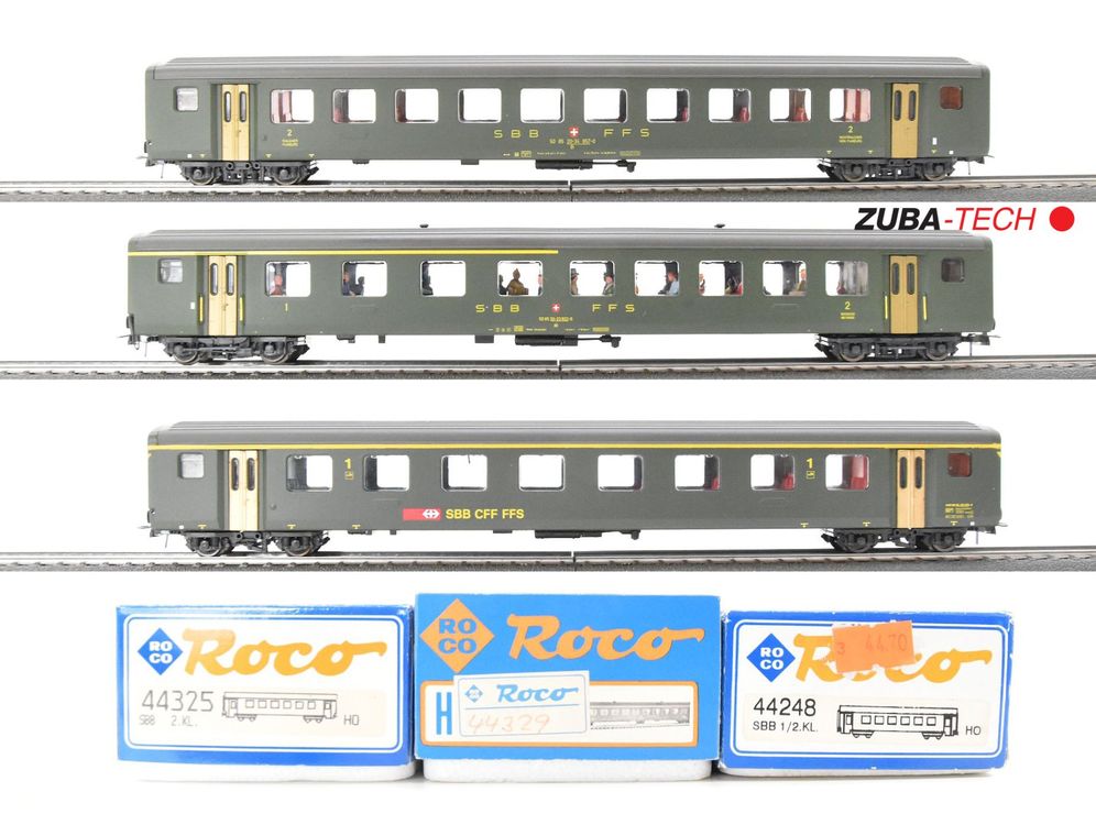 Roco 3x Personenwagen EW II SBB, H0 GS mit OVP (Gebraucht) in St. Gallen für CHF 44 – mit ...