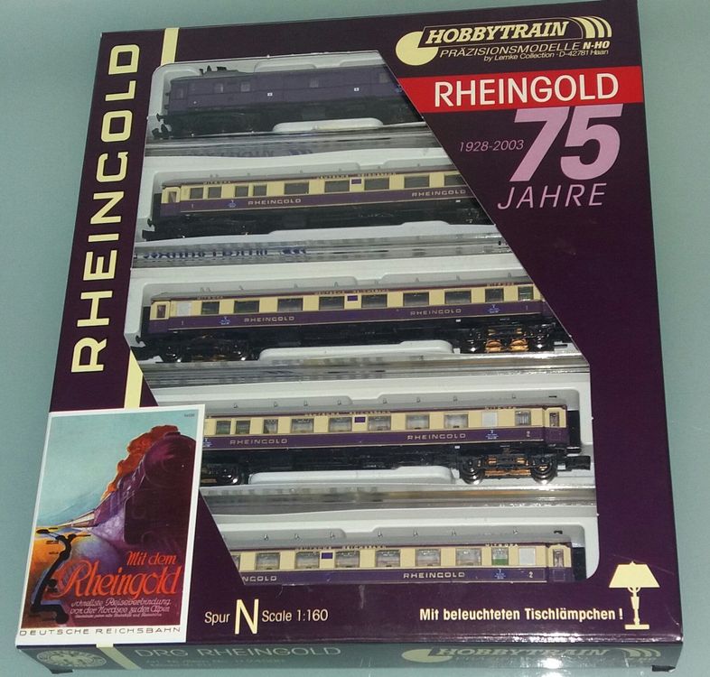 Spur N -5-teiliges DRG Rheingold-Wagenset - Jubiläumsset | Kaufen auf Ricardo