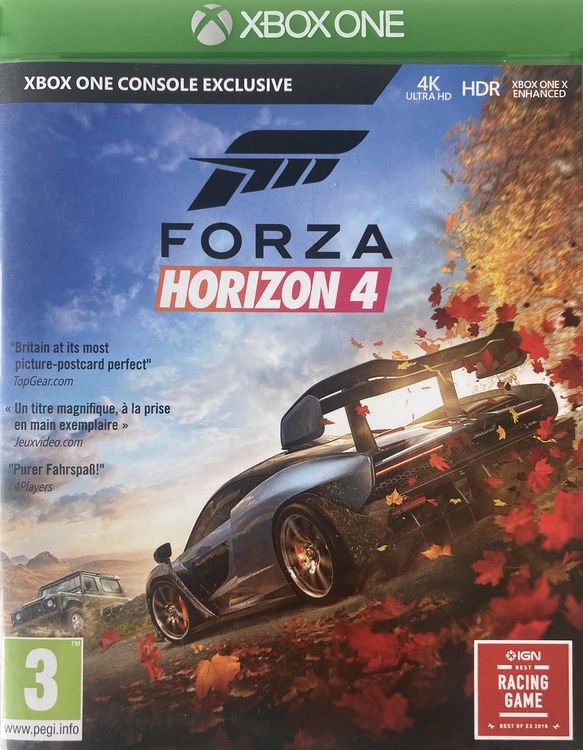 Forza Horizon 4 - XBox ONE (Gebraucht) in Jonschwil für CHF 12.9 – mit ...