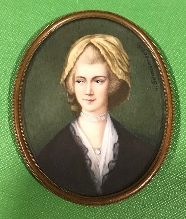 Antike Miniature Gemälde von eine Dame Unleserlich Signiert (Gebraucht) in Root für CHF 40 – mit ...