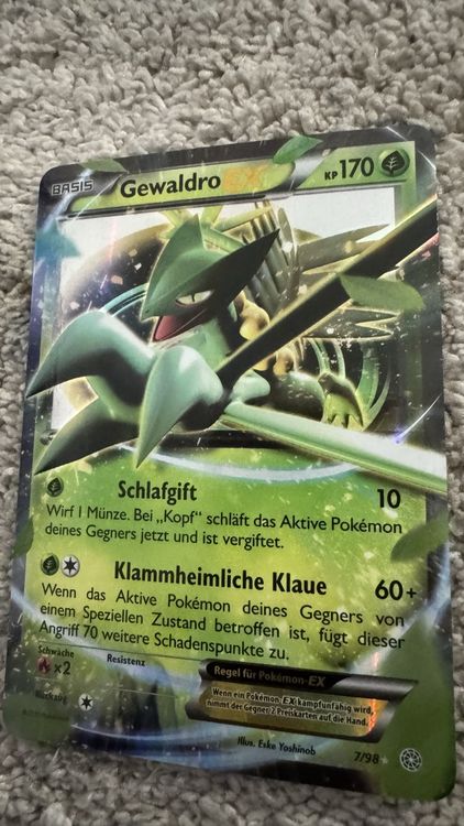 Gewaldro EX - Seltene Pokemon Karte - Top Zustand! (Neu (gemäss ...