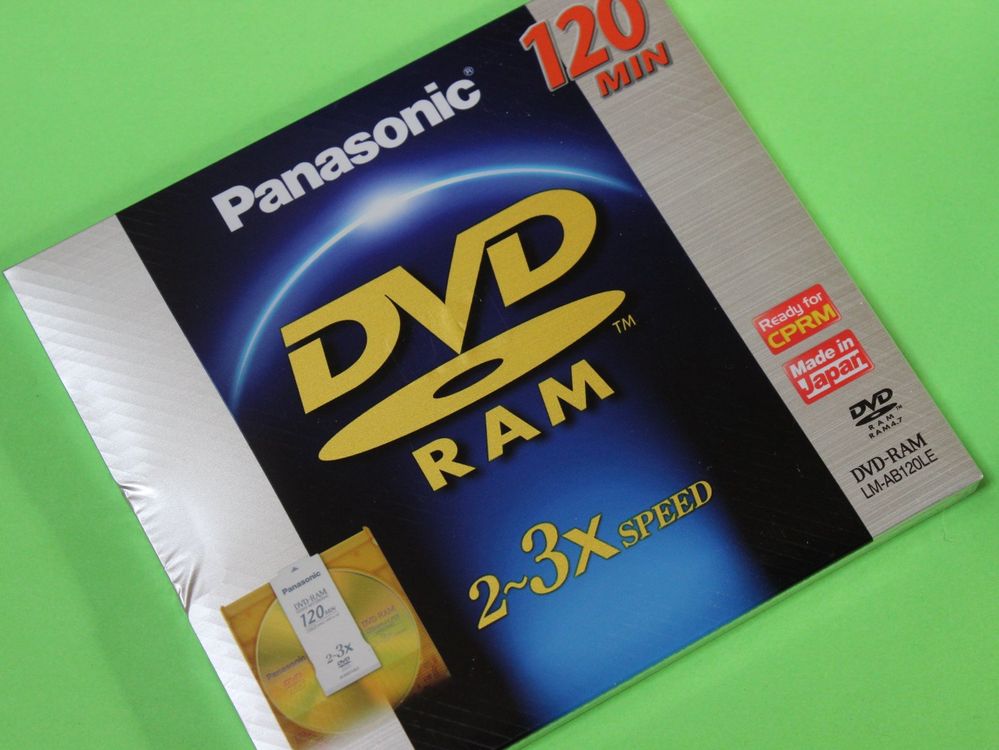 1 PANASIÔNIC DVD-RAM Rohling OVP!!! (Cartridge Type 2) (Neu und ...