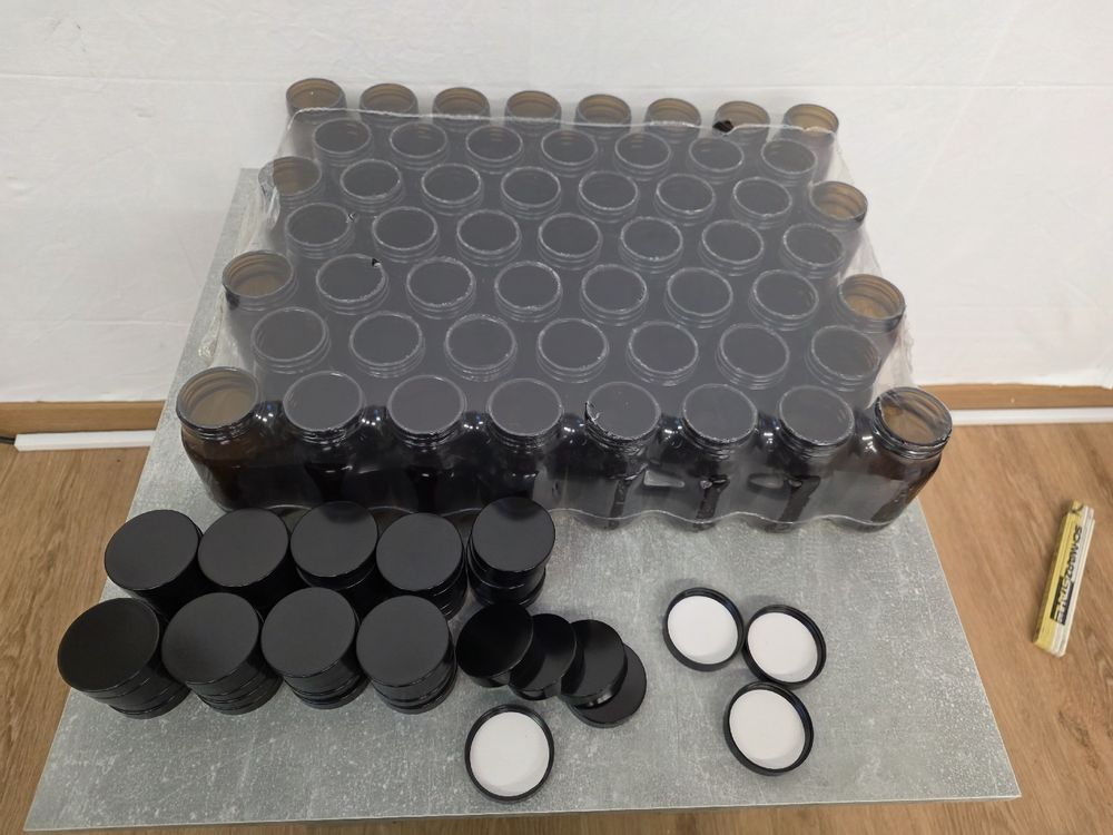 Braunglas-Flaschen 175 ml, Neu, 53 Stk. Marmelade etc. (13) (Neu ...