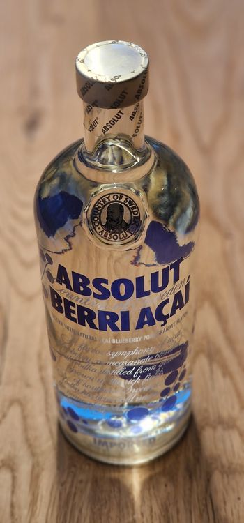 Absolut Berri Acai Vodka 1 Liter - Perfekt für die Party! (Neu (gemäss ...