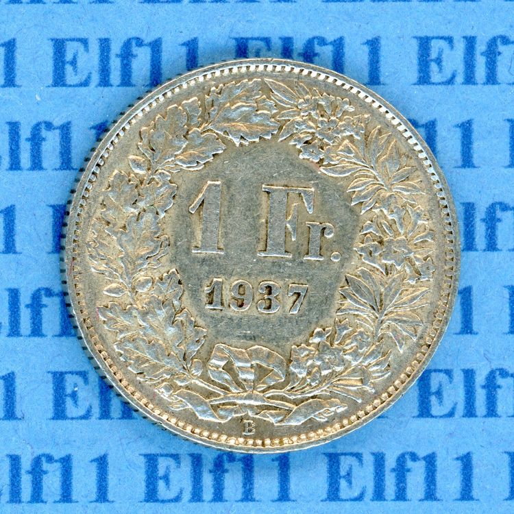 CHF___1.00 1937 vz 1 Franken (Gebraucht) in Widnau für CHF 6 – mit Lieferung auf Ricardo kaufen