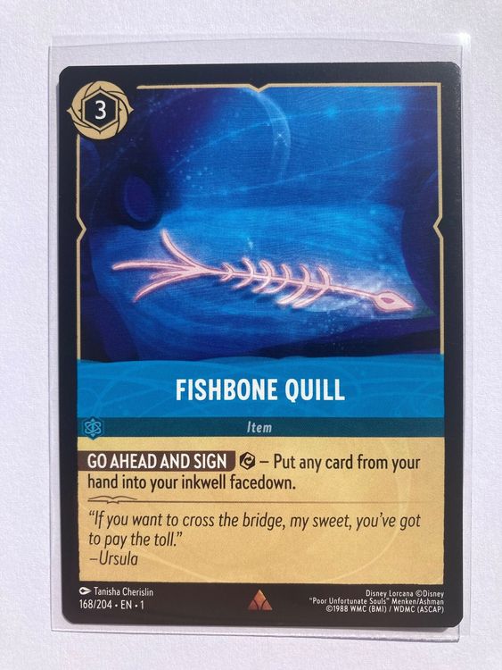 Lorcana Disney Fishbone quill 168/204 EN RARE | Kaufen auf Ricardo