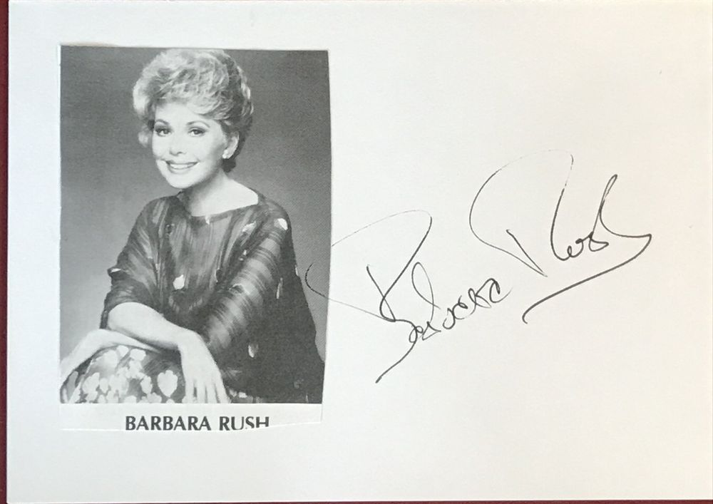 Barbara Rush 1927-2024Autogramm signiert Karte mBild 10x15cm (Gebraucht ...