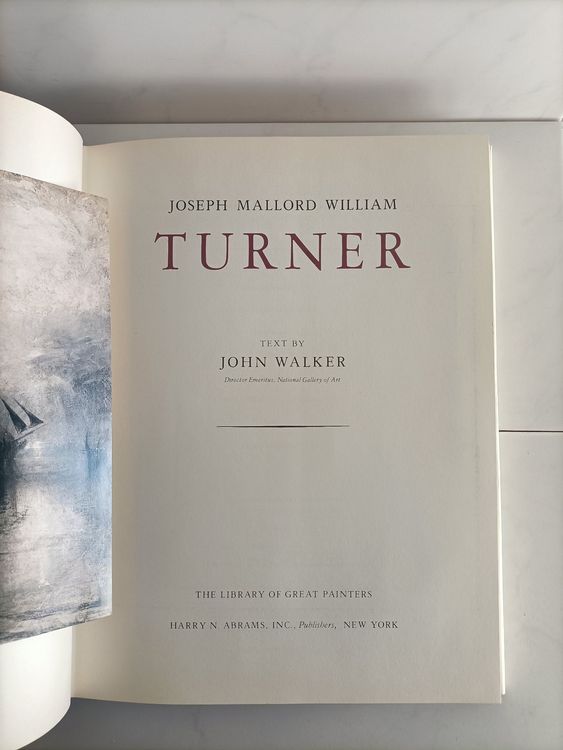 Joseph Mallord William Turner / John Walker / Abrams 1976 (Gebraucht ...