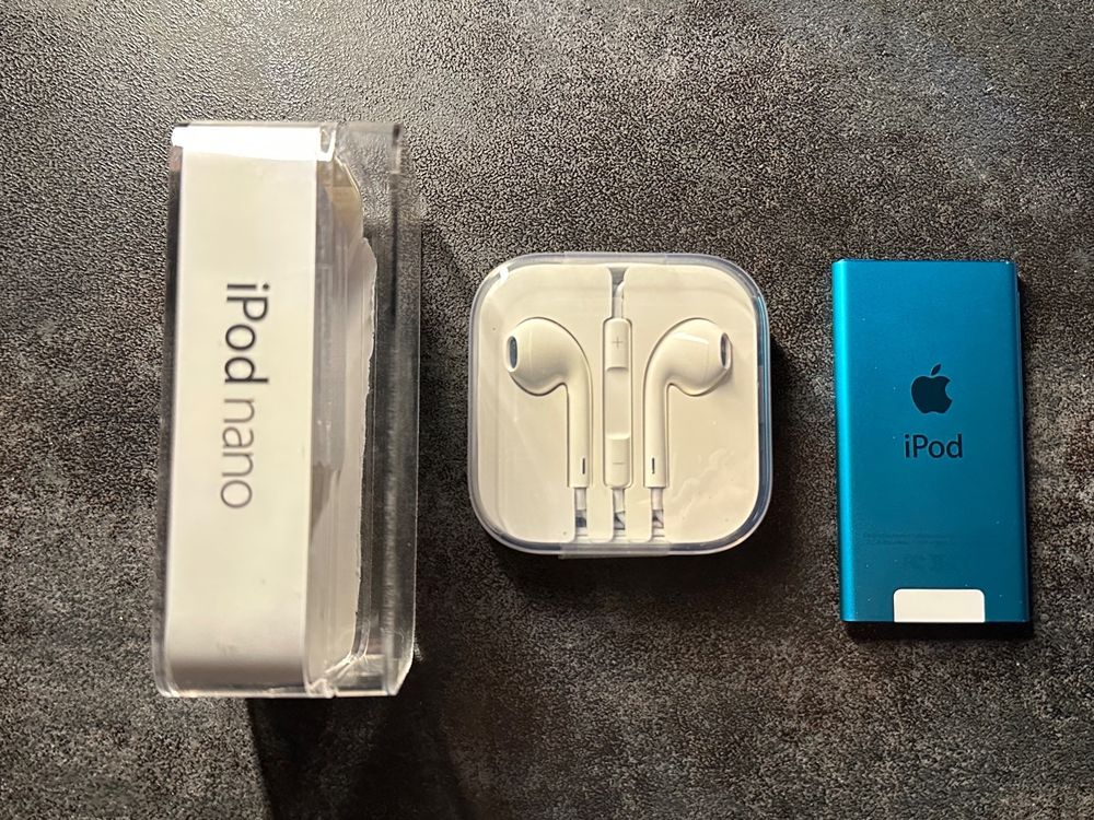 Ipod Nano 16 GB blau 7. Generation mit Verpackung - Apple (Gebraucht ...