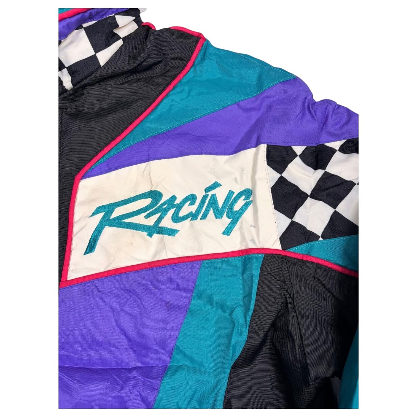 Veste de ski Vintage Choko pro racing noir bleu vert - S (Neuf (Voir ...