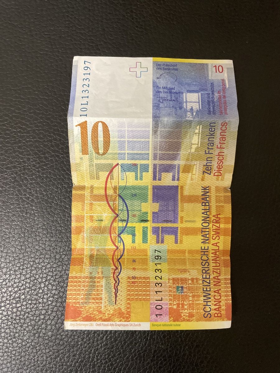 10 Franken Banknote Corbusier gebraucht (Gebraucht) in Dietikon für CHF 14.5 – mit Lieferung auf ...