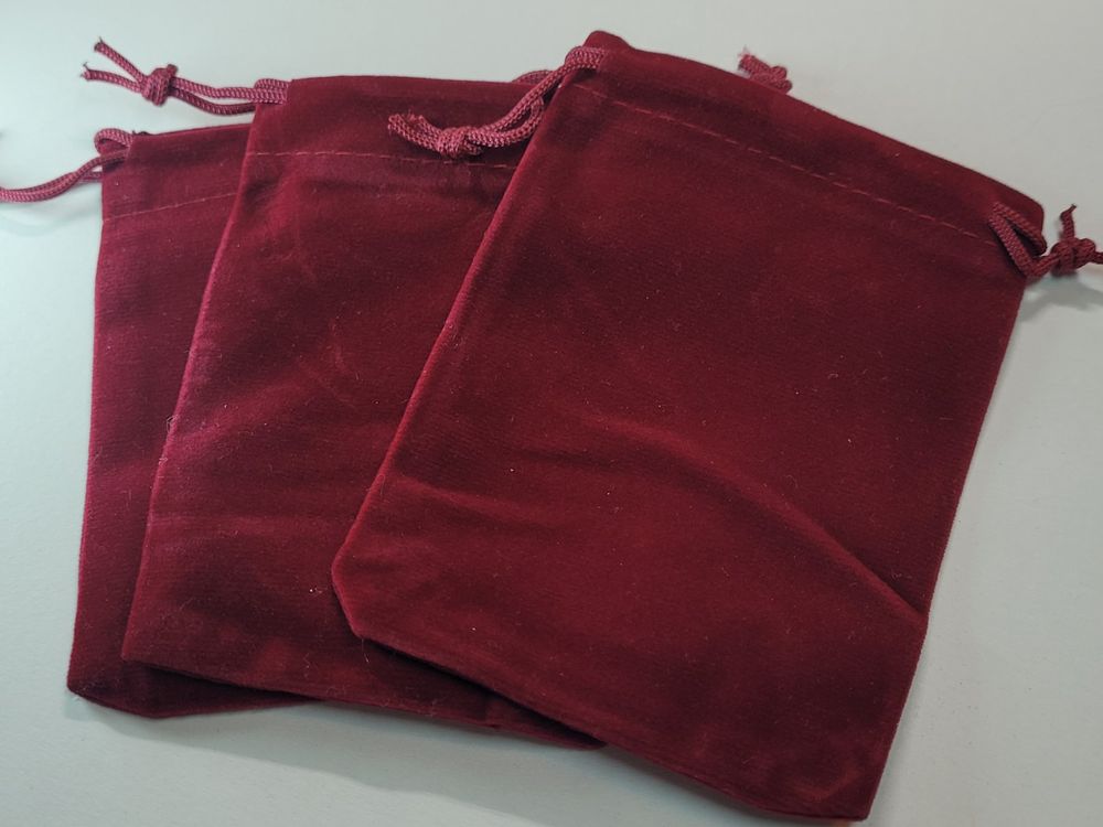 2x Schmuck Beutel weinrot 12x9 cm Sack Tüte Verpackung Box | Kaufen auf ...