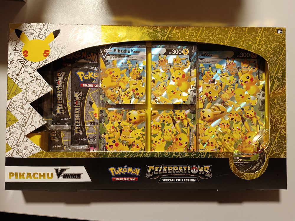 Pokemon Celebrations - Pikachu V-Union Box (Neu und originalverpackt ...