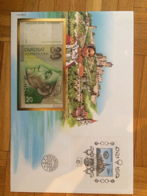Banknotenbrief Slovenia (Neu und originalverpackt) in Muralto für CHF 8.5 – mit Lieferung auf ...