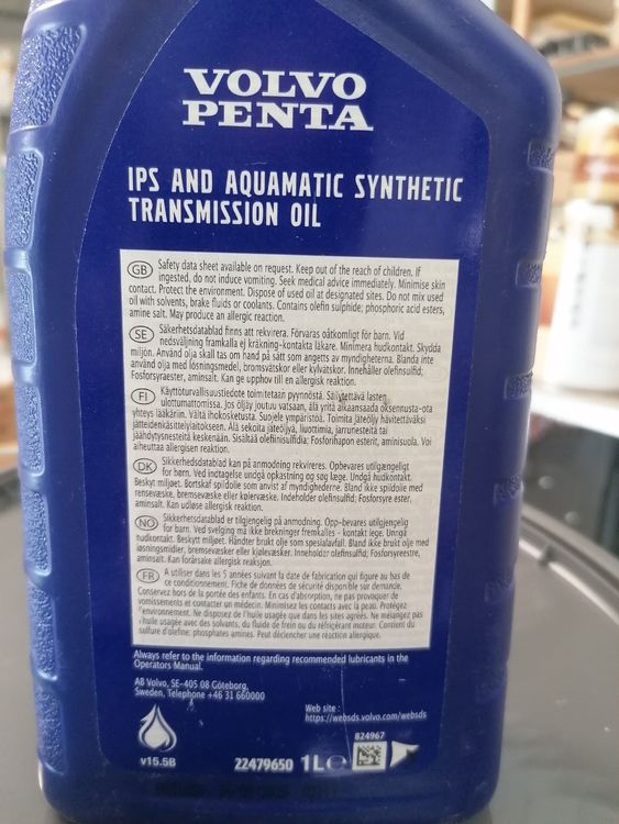 Volvo Penta Oil (Neu und originalverpackt) in Reichenburg für CHF 1 ...