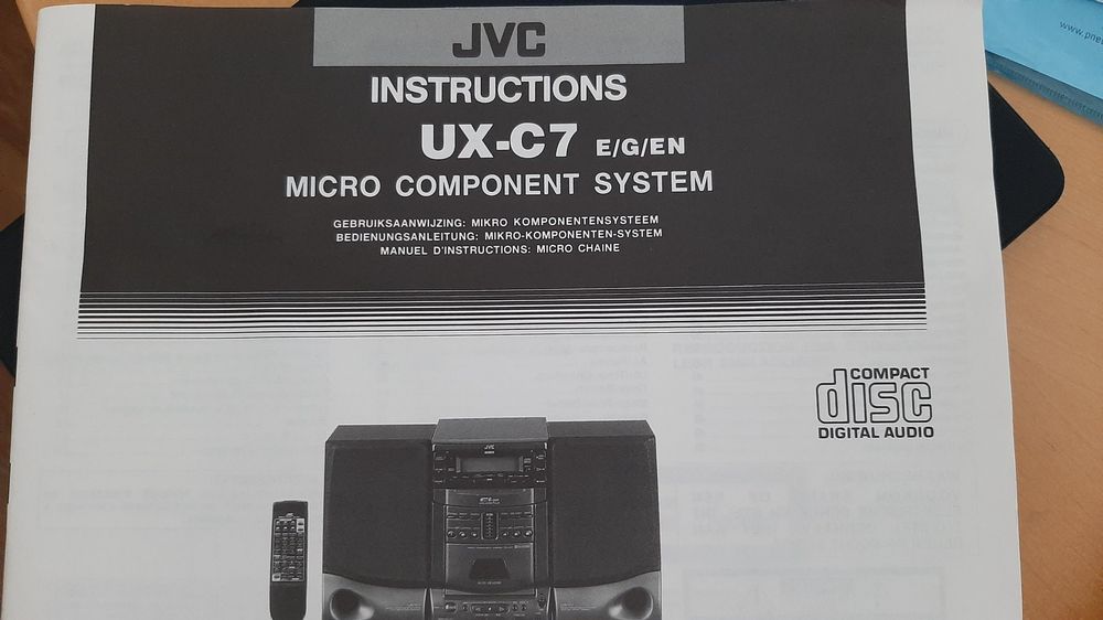 JVC UX-C7 Micro Component System 6 CD Changer Radio Cassette (Gebraucht ...