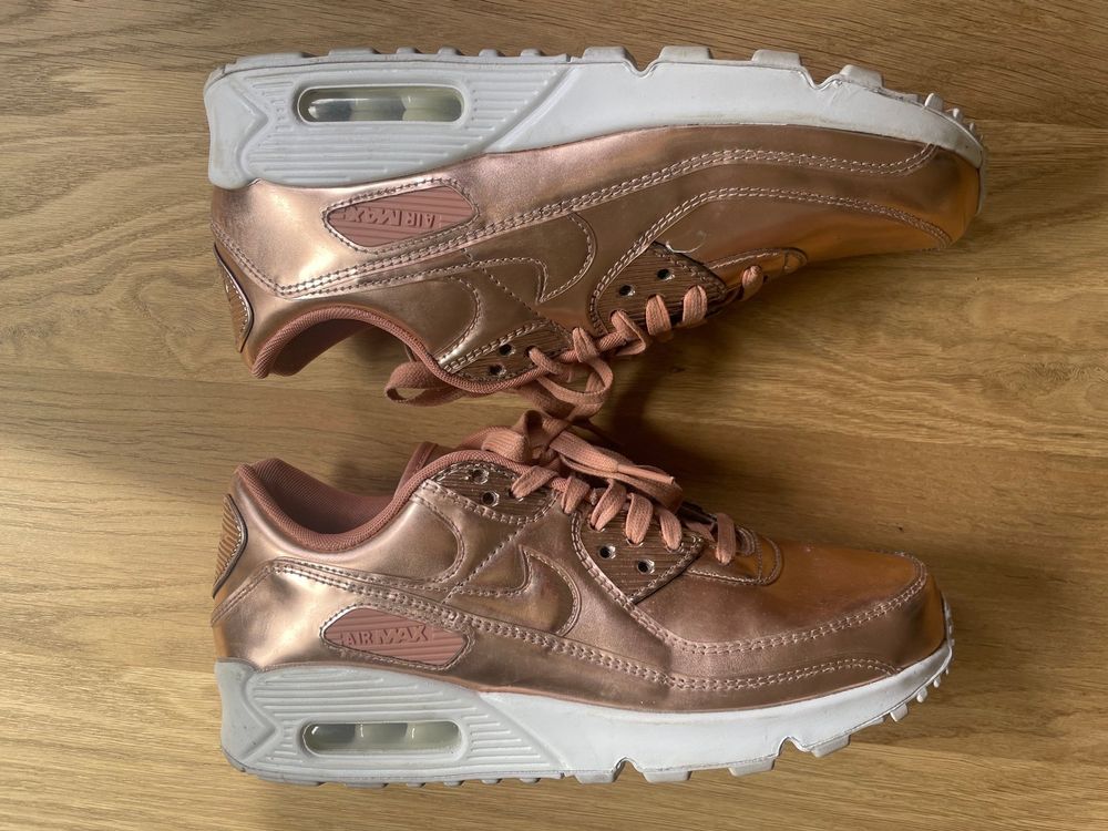 Nike Air Max 90 rose gold Grösse 41 UK 7 | Kaufen auf Ricardo