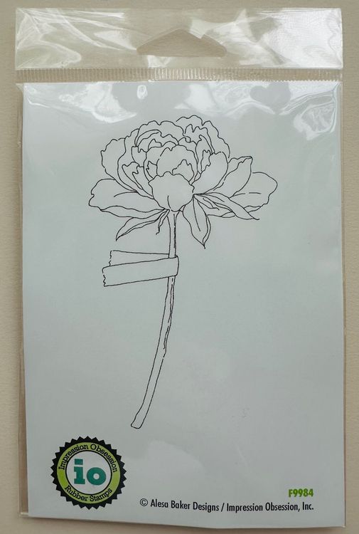 Motivstempel Blume - Impression Obsession - Rubber Stamps (Neu und ...