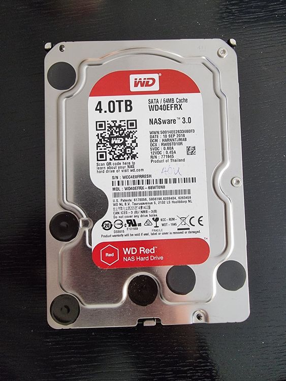 Western Digital WD Red 4TB HDD gebraucht NasWare 3.0 | Acheter sur Ricardo