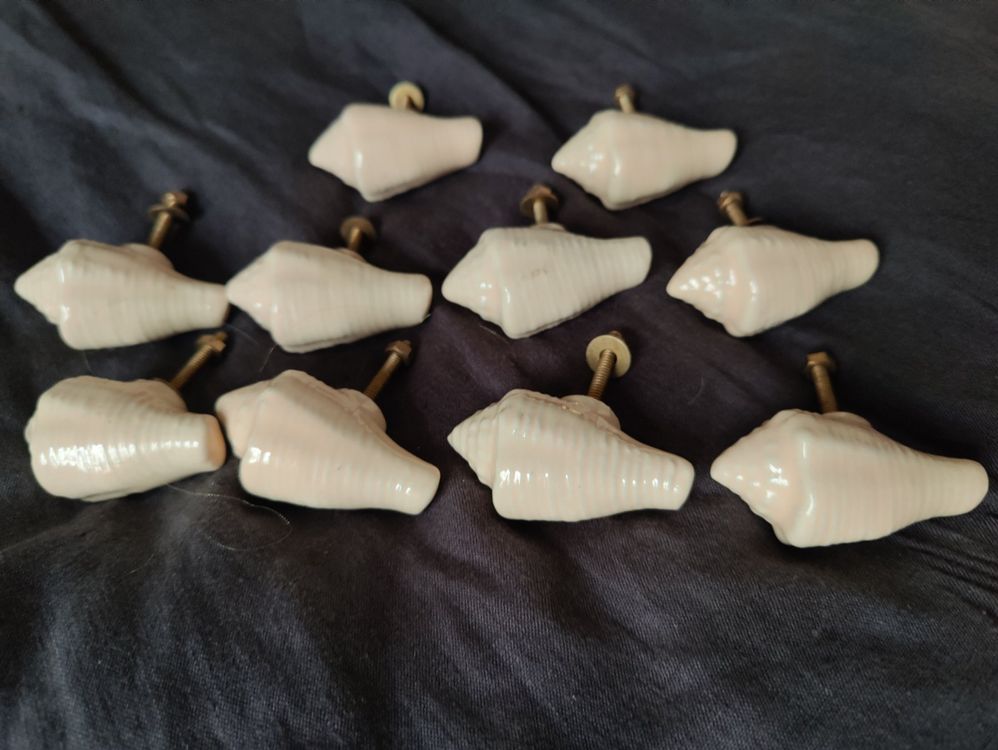 Anthropologie designer seashell dresser drawer pulls 10 NEW (Neu ...