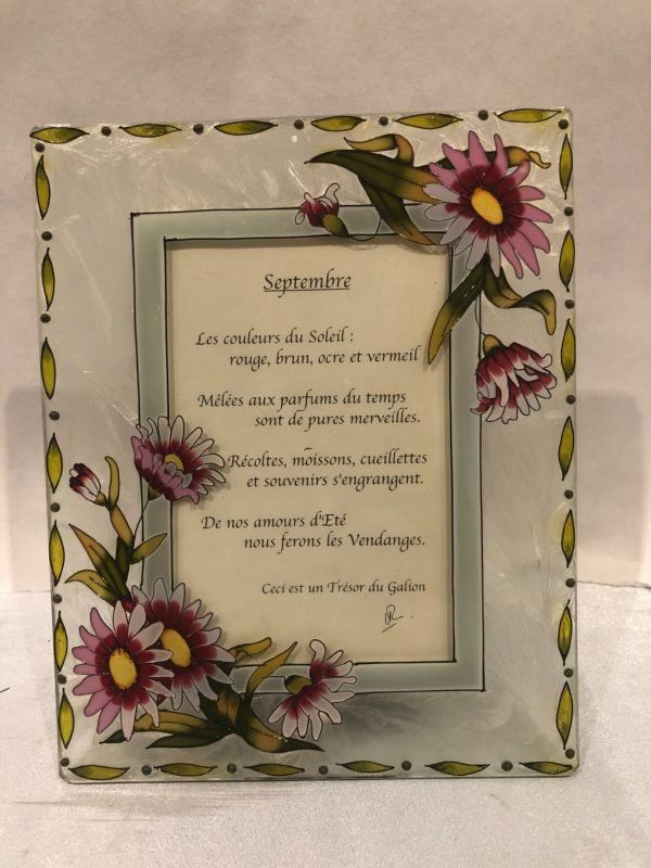 Cadre photo en verre label Trésor du Galion déco fleurs (Neu und ...
