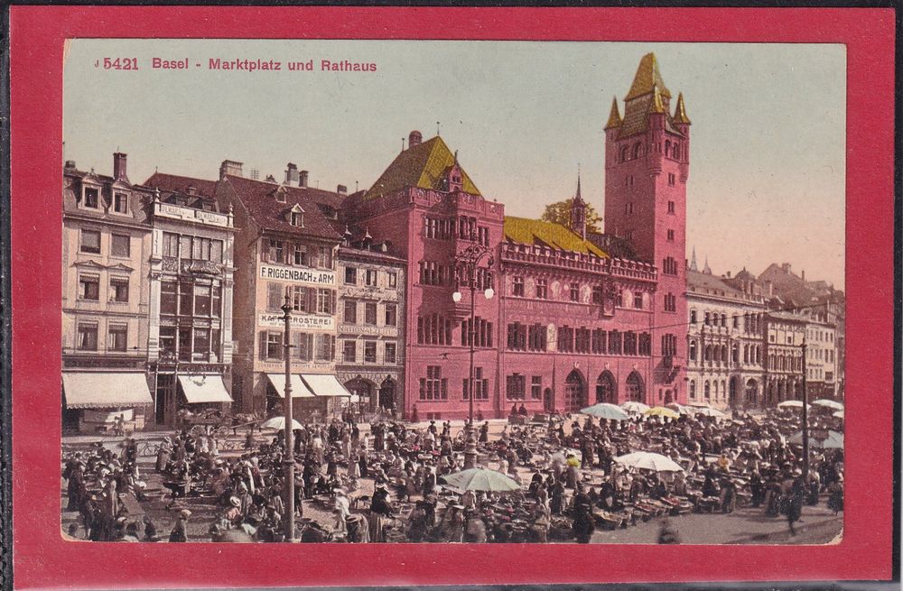Basel - Marktplatz und Rathaus - 1930 (Gebraucht) in Orvin für CHF 3.5 – mit Lieferung auf ...