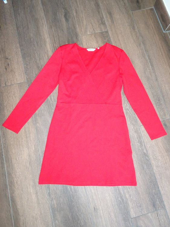 Robe rouge cache-cœur NAF NAF, taille 38, parfaite! (D'occasion) à ...