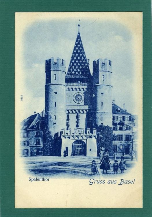 Basel, Spalentor, belebt, um 1900 (Gebraucht) in Sargans für CHF 1 – mit Lieferung auf Ricardo ...
