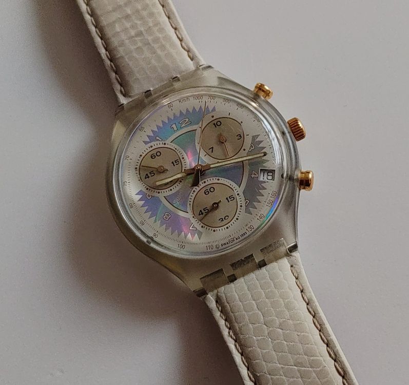 Swatch Chrono SCK400 WHIPPED CREAM 1994 | Kaufen auf Ricardo