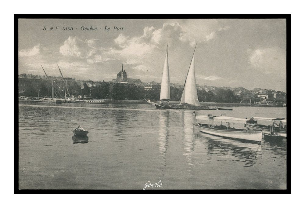 GENÈVE 1910 "Le Port avec barque voilier" (D'occasion) à Onex pour CHF ...