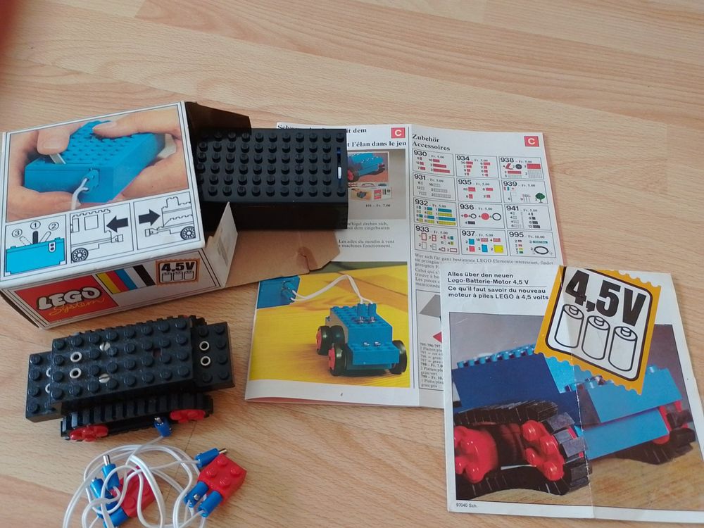 Lego System 4,5V Batterie Motor + Fahrzeug 4V + mit Kabel ! (Gebraucht ...