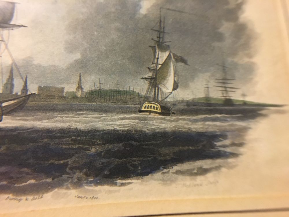 Antike Stich 1800 von Nicholas Pocock, Schiff Szene. | Kaufen auf Ricardo