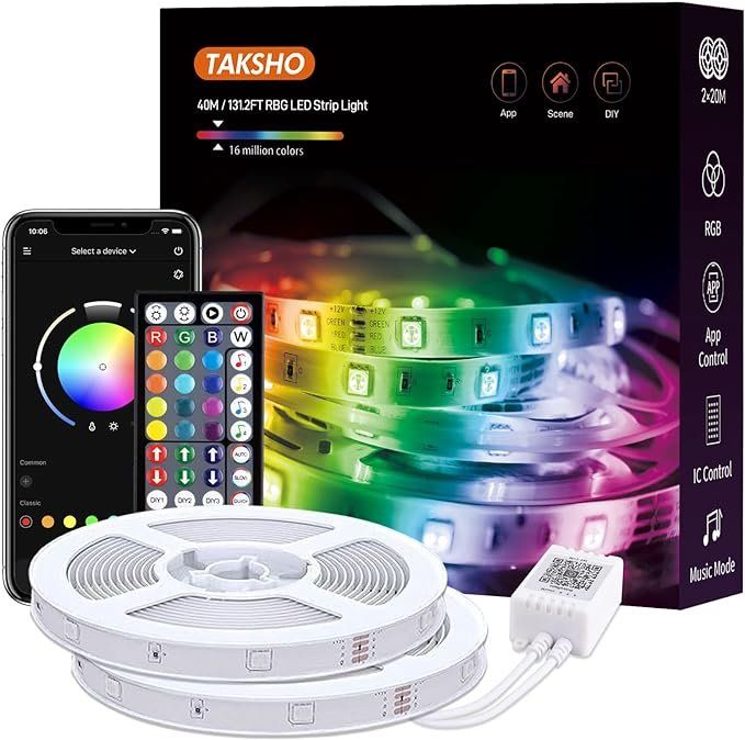 LED Strip 40M, Led Streifen, LED Stripes mit 44 Tasten IR (Neu und ...