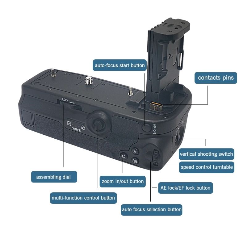 Batterie Griff für Canon EOS R5 EOS R6 R5C R6 Mark II SLR ka | Kaufen ...