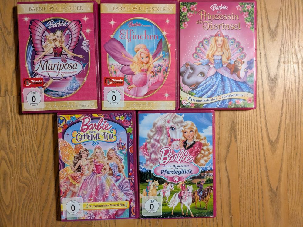 5 Barbie DVD’s – Magische Abenteuer & Pferdeglück (Gebraucht) in ...
