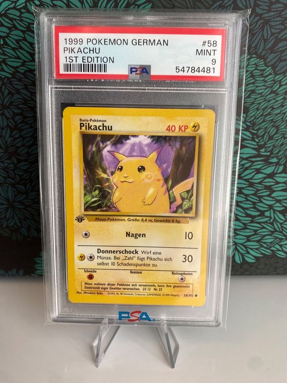 Pikachu 1. Edition PSA 9 Base Set (Gebraucht) in Ueken für CHF 74 – mit ...