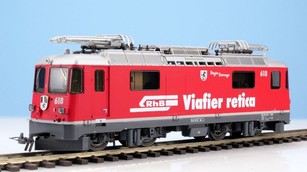 BEMO 1358178 RhB Ge 4/4 II 618 Bergün mit Kurvensound H0m (Neu und ...