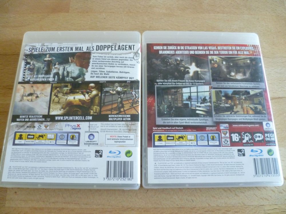 Splinter Cell: Double Agent + Rainbow Six Vegas 2 - PS3 | Kaufen auf ...
