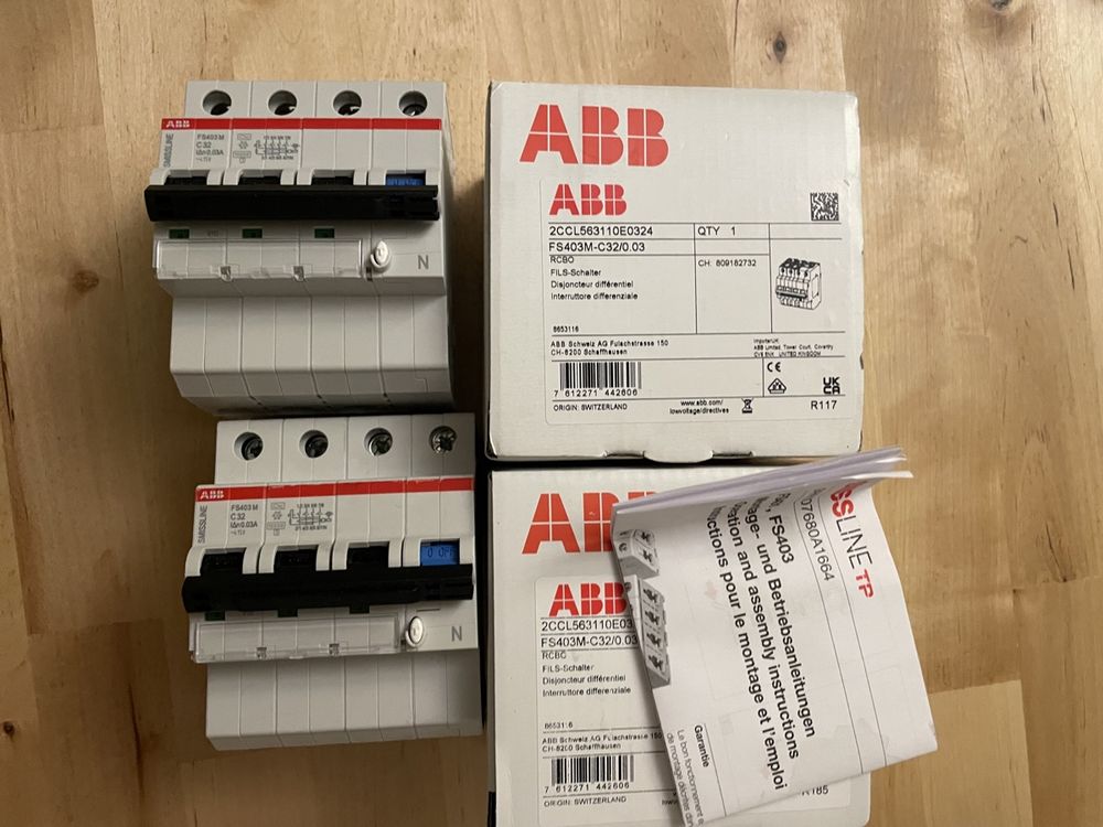 2x ABB SMISSLINE FI-LS C32 (Neu und originalverpackt) in Kloten für CHF ...