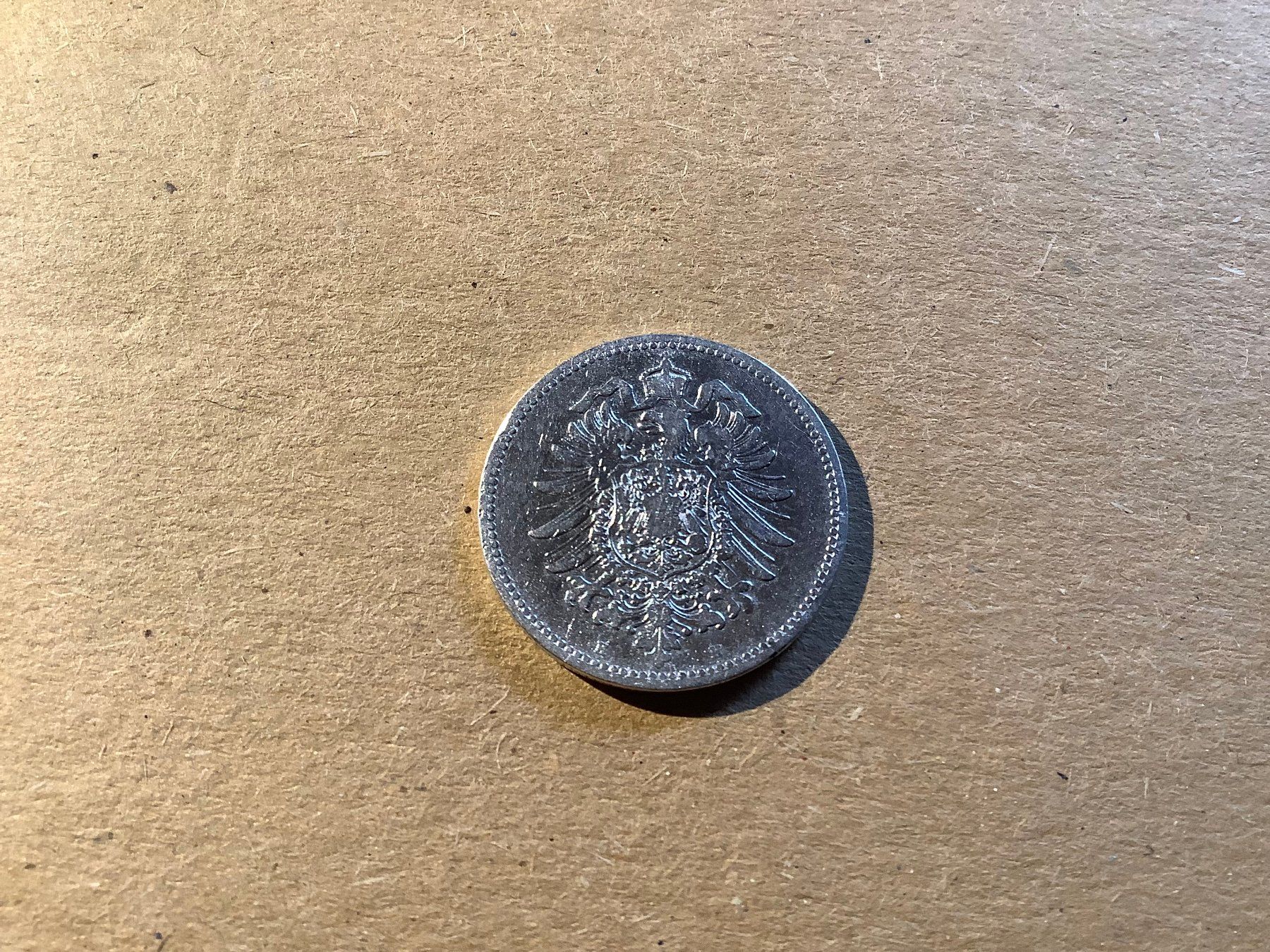 1 Mark 1875 H – Silber – Kaiserreich – Jäger 9 (Gebraucht) in Meiringen für CHF 9 – mit ...