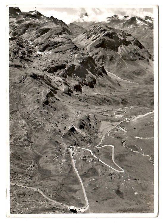 Ansichtskarte mit Luftaufnahme vom Julierpass (Gebraucht) in Kaufdorf ...